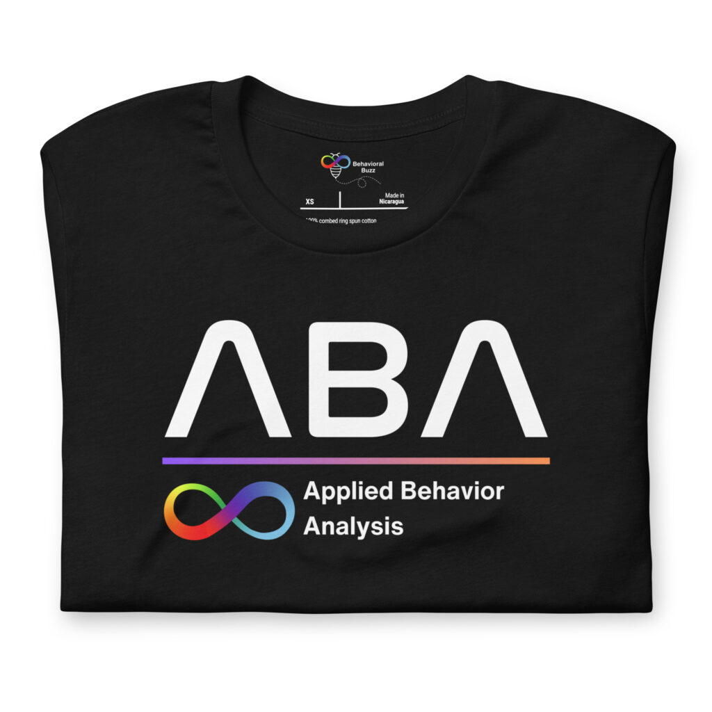 ABA Modern Design T-Shirt – Bella + Canvas 3001 | Behavioral Buzz